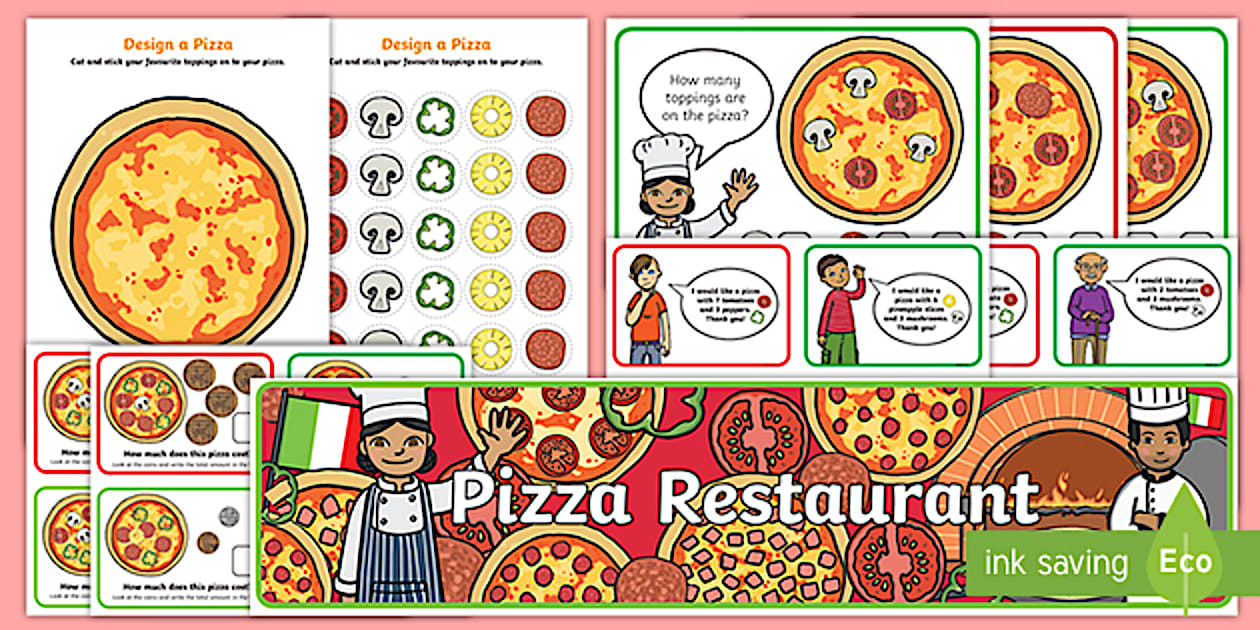 Pizza Restaurant Maths Role-Play Pack (teacher made)