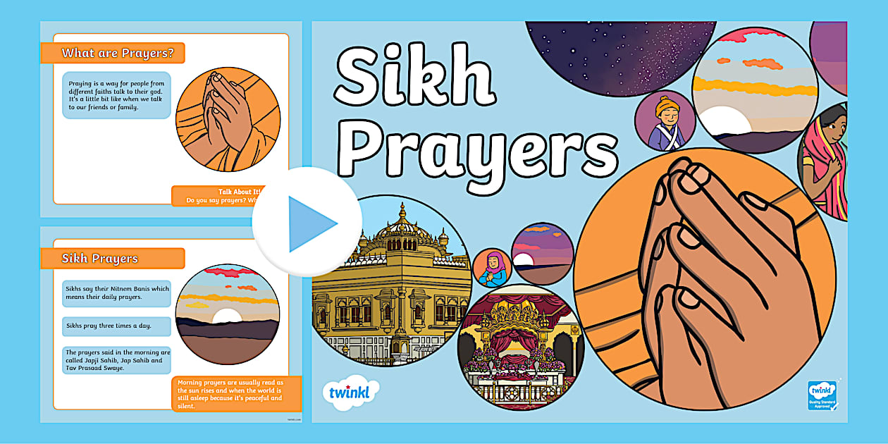 KS1 Sikh Prayers PowerPoint (teacher made) - Twinkl