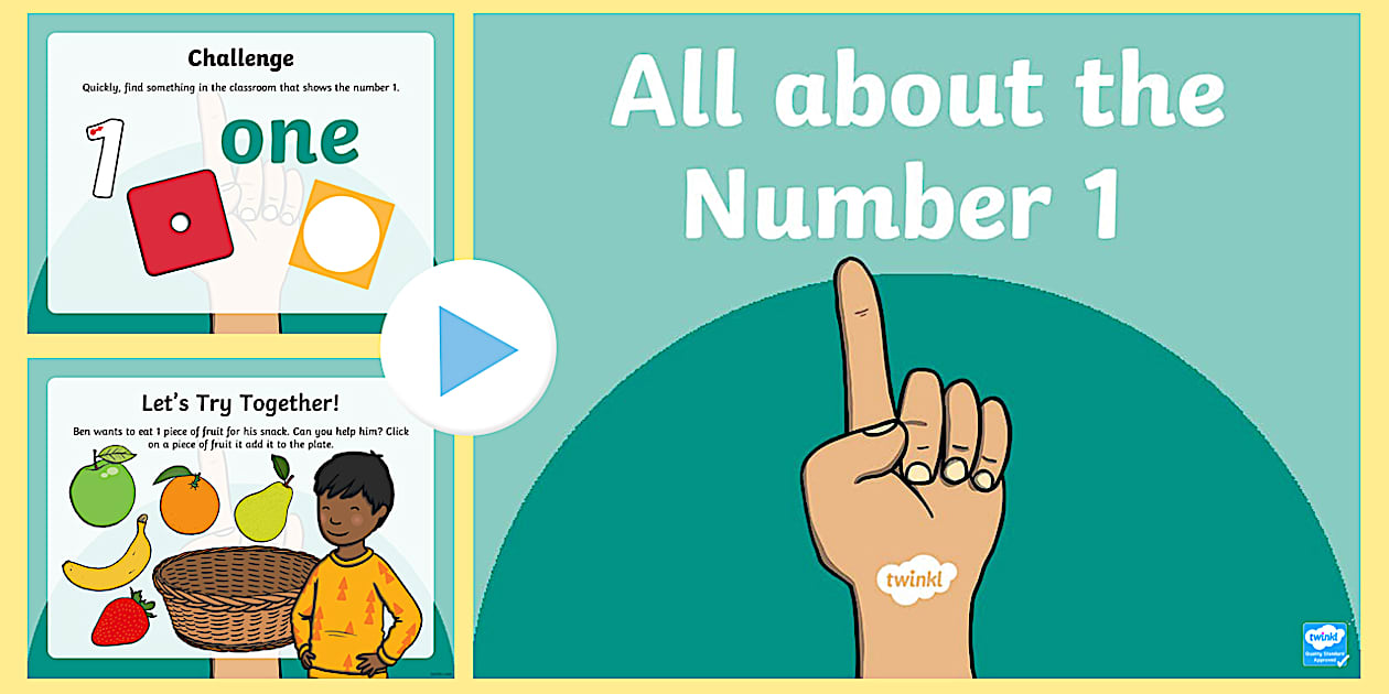 All about the Number 1 PowerPoint (professor feito) - Twinkl