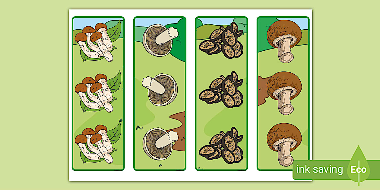 Mushroom Bookmarks (Teacher-Made) - Twinkl