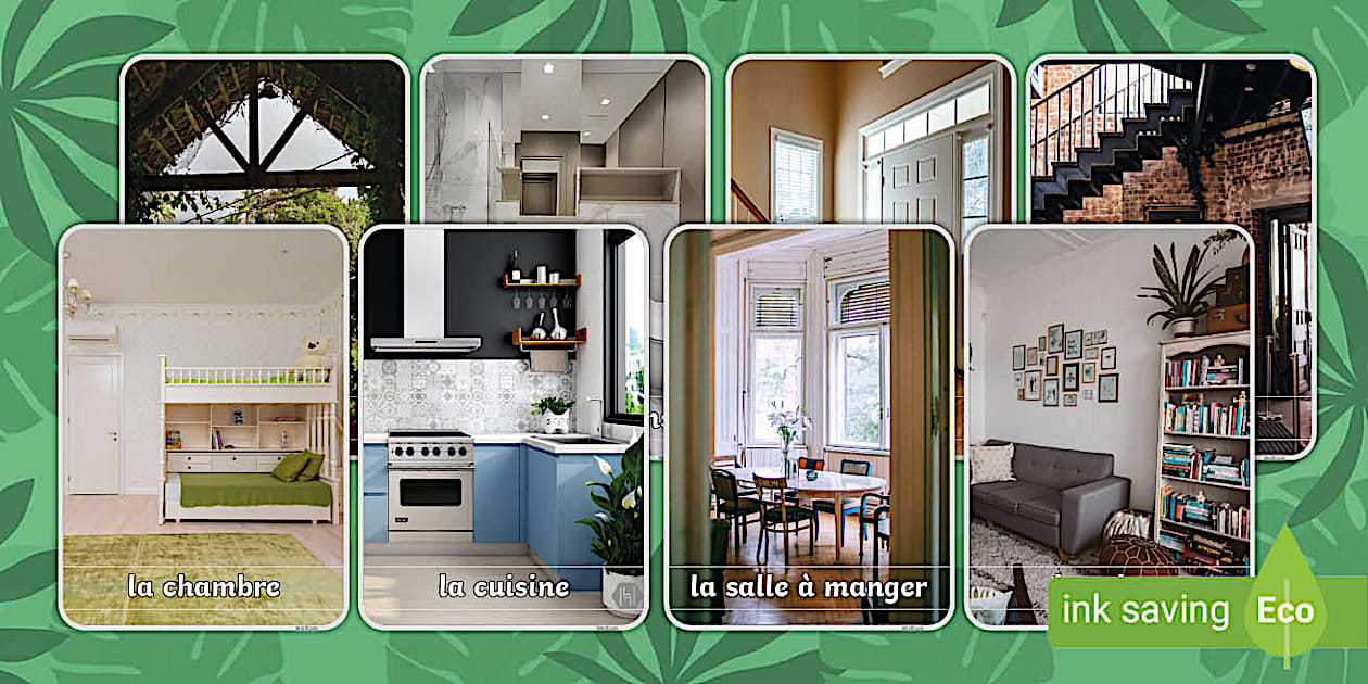 👉 French: Rooms of the House Photo Flashcards - Twinkl