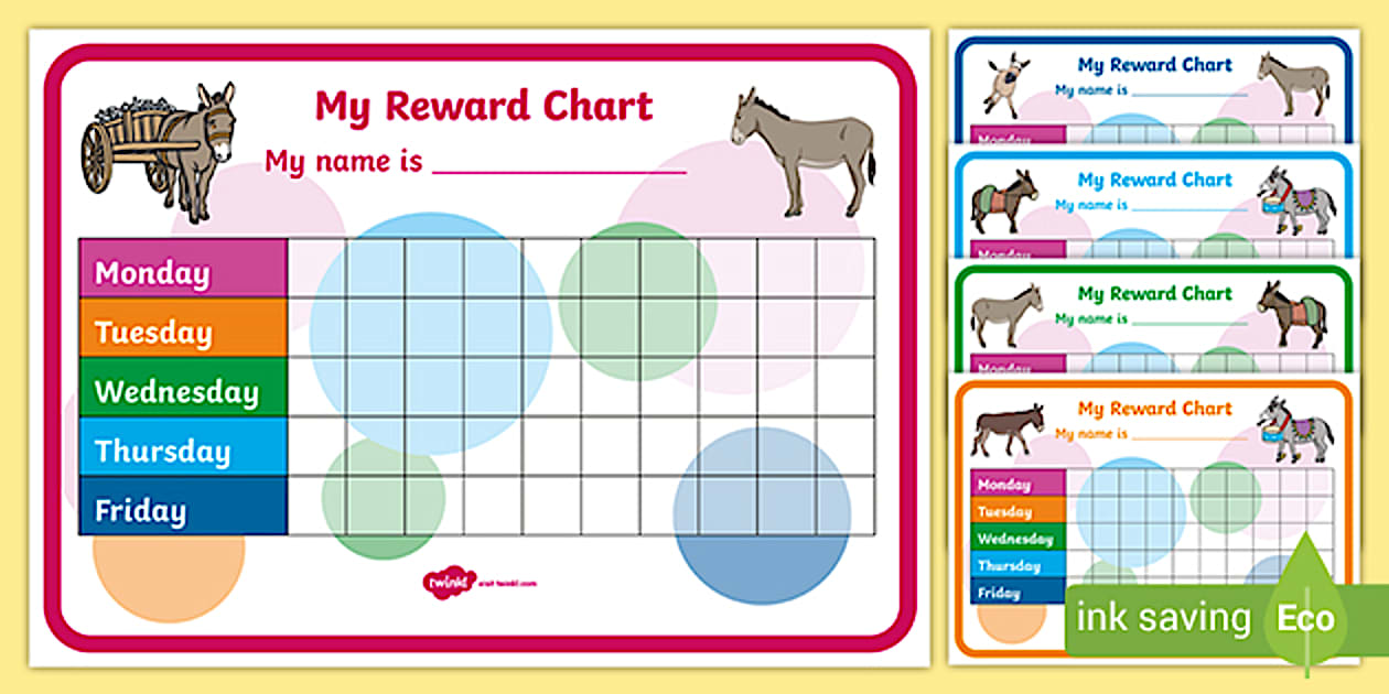 Editable ESL Reward Chart - Twinkl