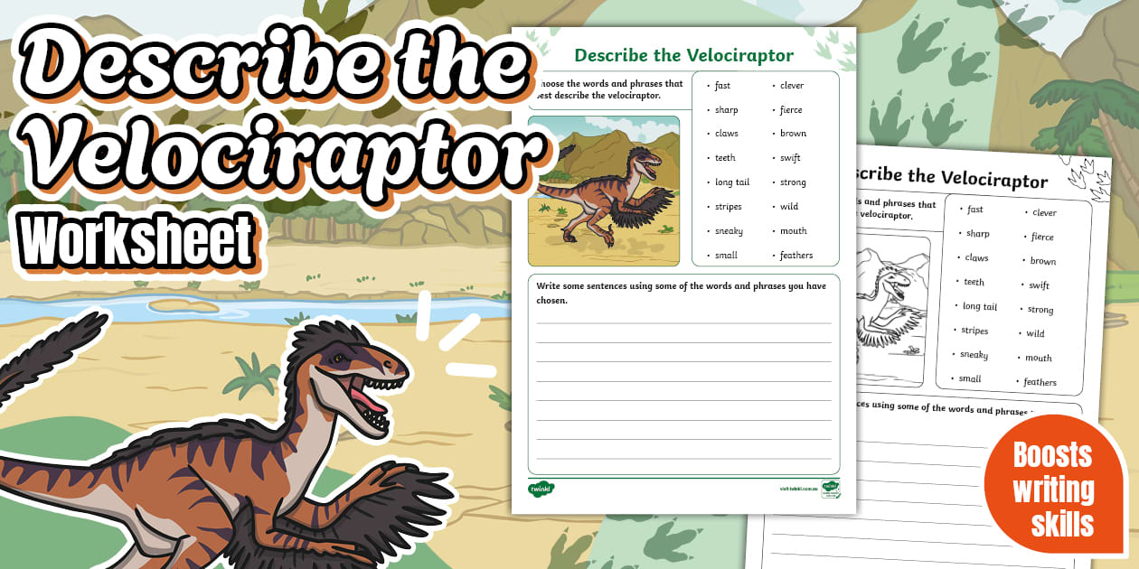 Describe the Velociraptor Worksheet