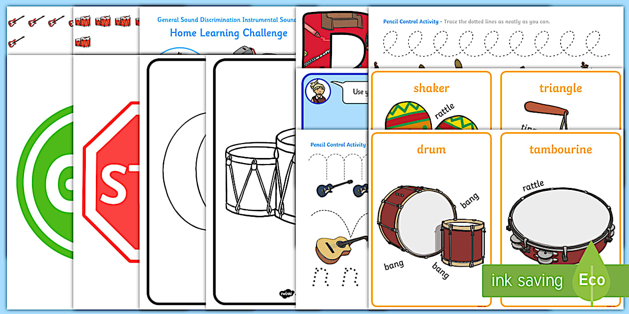 Childminder Phase 1 Phonics: Instrumental Sounds EYFS Resource Pack