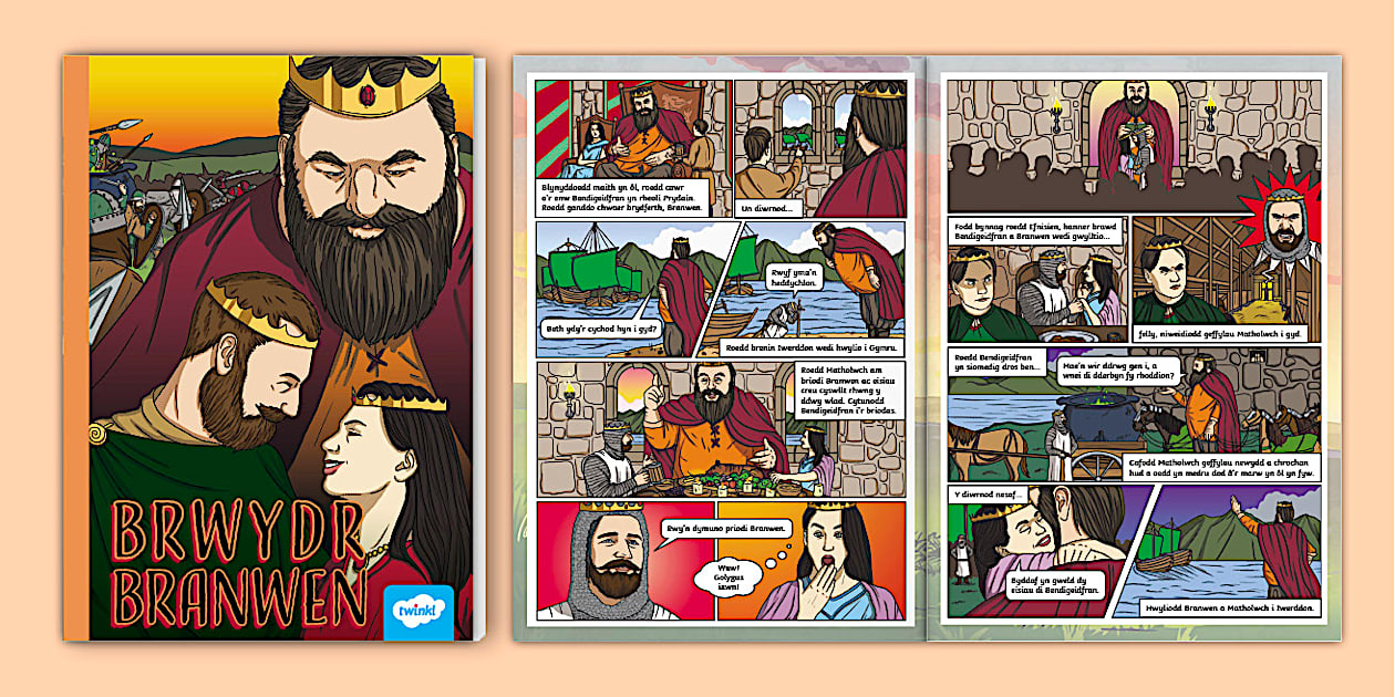 Comic Brwydr Branwen (teacher made) - Twinkl