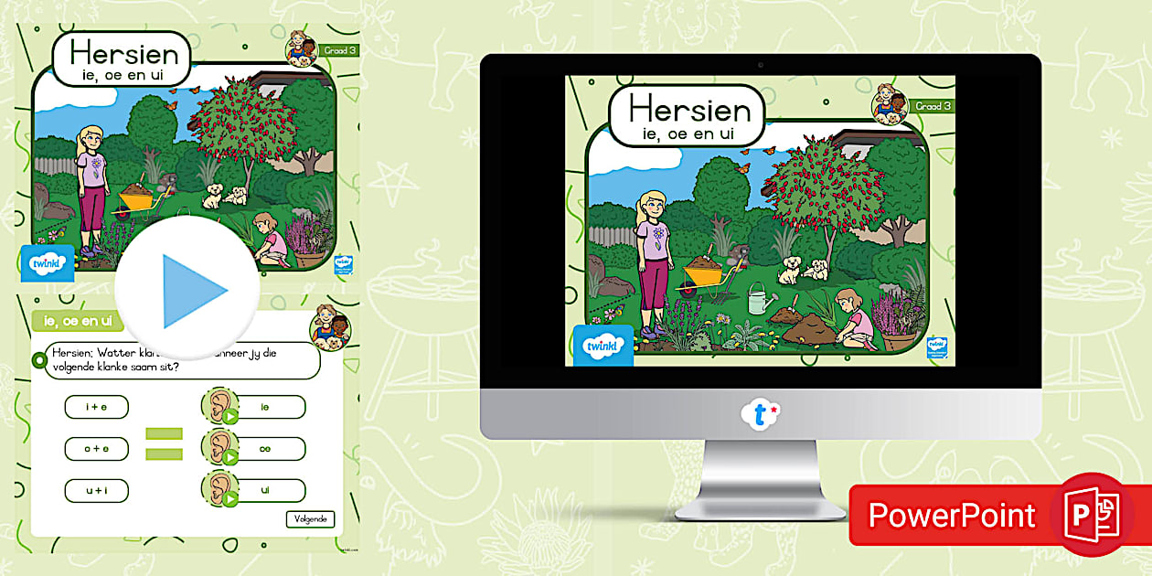 FREE! - Graad 3 Klanke Lesaanbieding ie, oe, ui - Twinkl