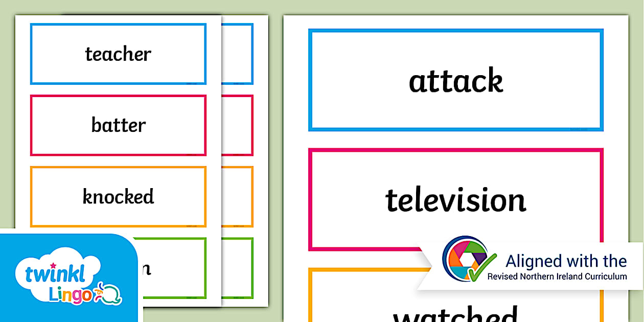 Linguistic Phonics Stage 5/6 Phase 4a 't' Sound Word Cards