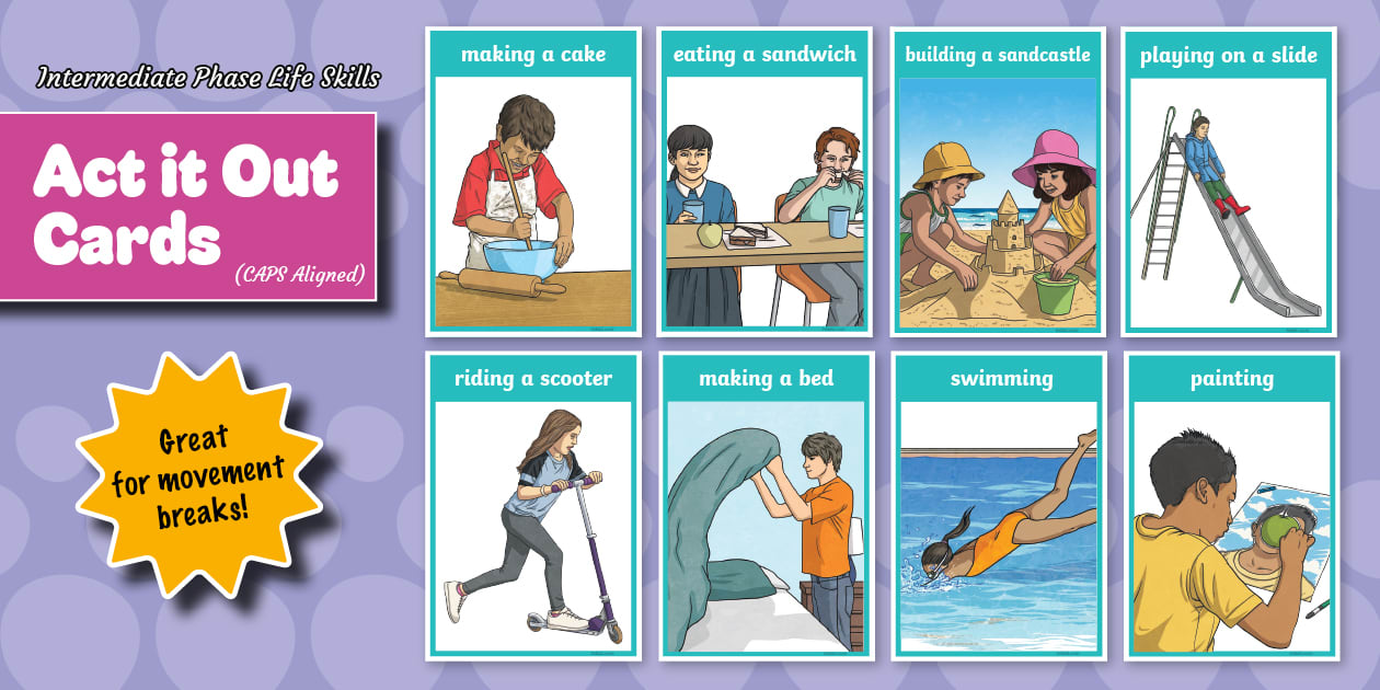 Intermediate Phase Life Skills - Act it Out Cards (CAPS Aligned)