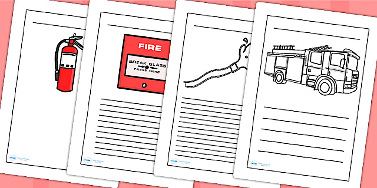Fire Service Writing Frames (teacher made) - Twinkl