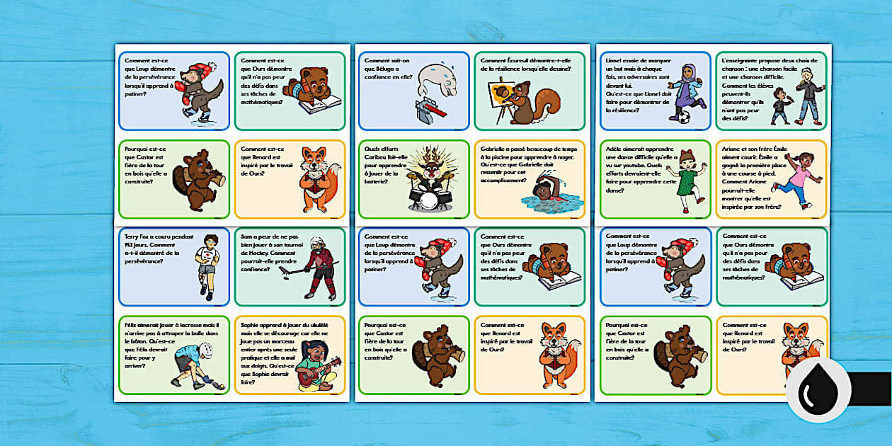 Discussion Cards Growth Mindset Canadian French