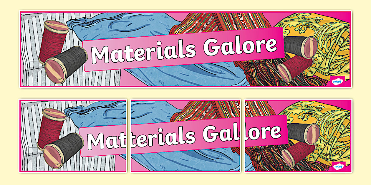 STEM IU Yr 4 Materials Galore Display Banner (profesor hizo)
