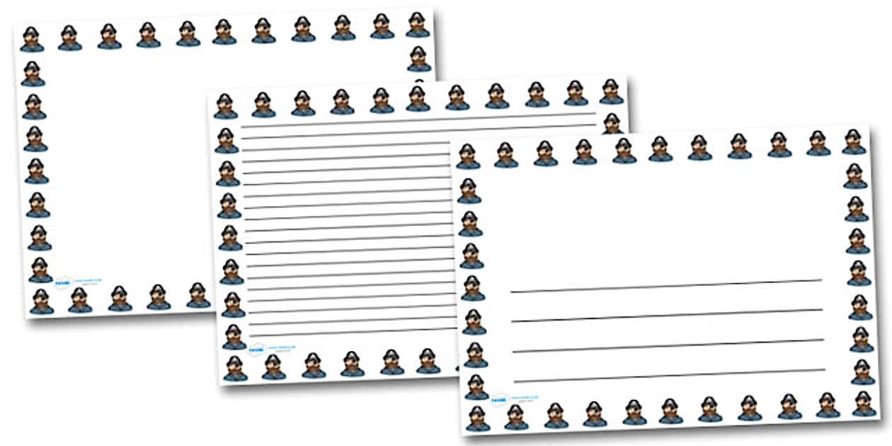 Pirate Captain Landscape Page Borders- Landscape Page Borders