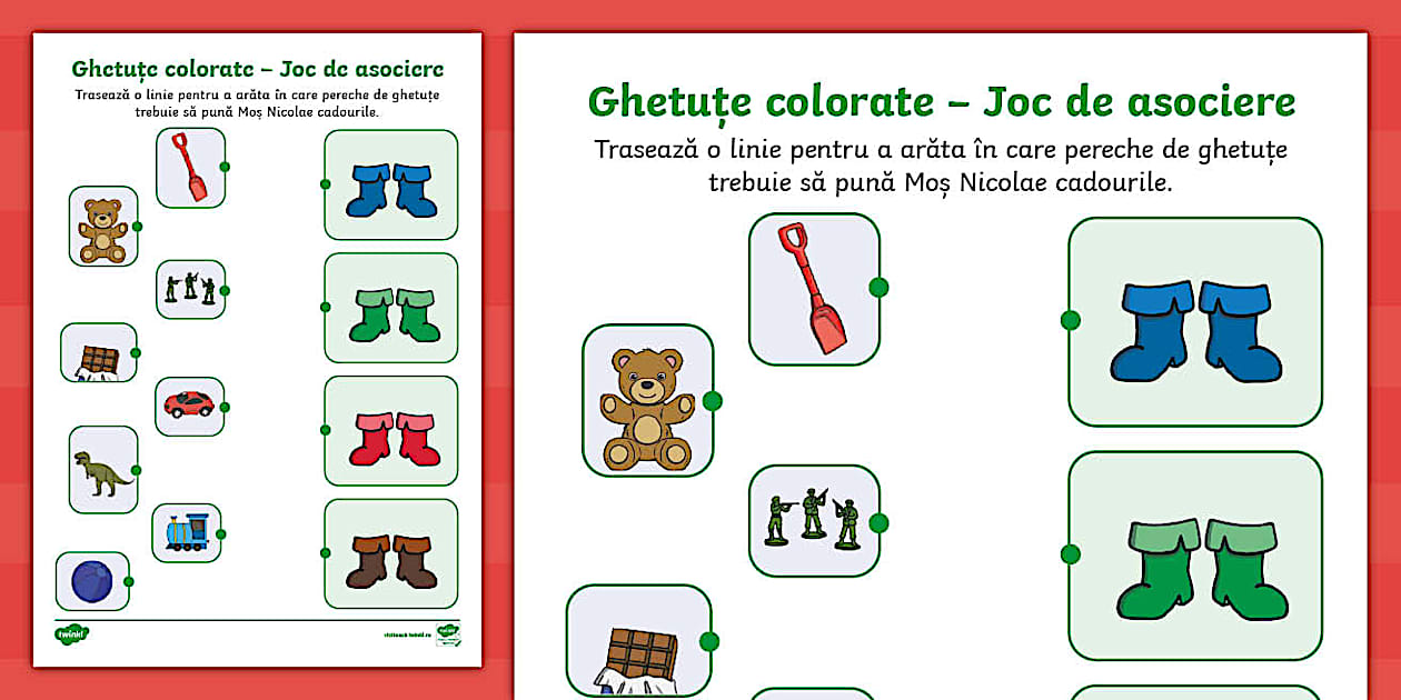 Ghetuțe colorate – Joc de asociere (Hecho por educadores)