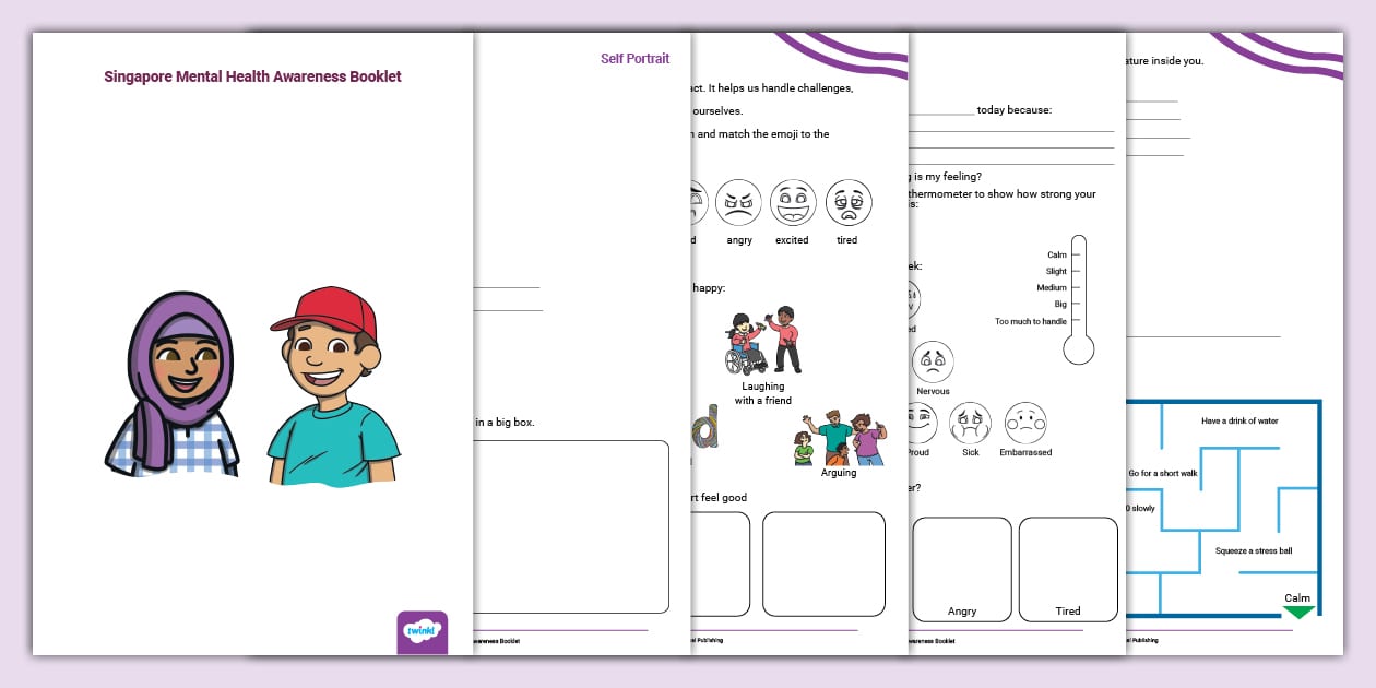 Singapore Mental Health Activity Booklet - Twinkl