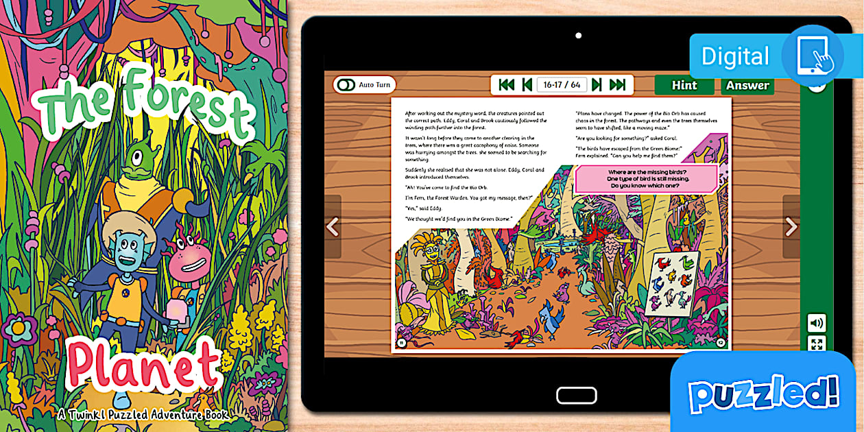 The Forest Planet | Alien Adventure Book | Twinkl Puzzled