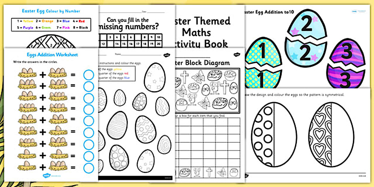 Top 10 EYFS/ KS1 Easter Maths Worksheets and Resources