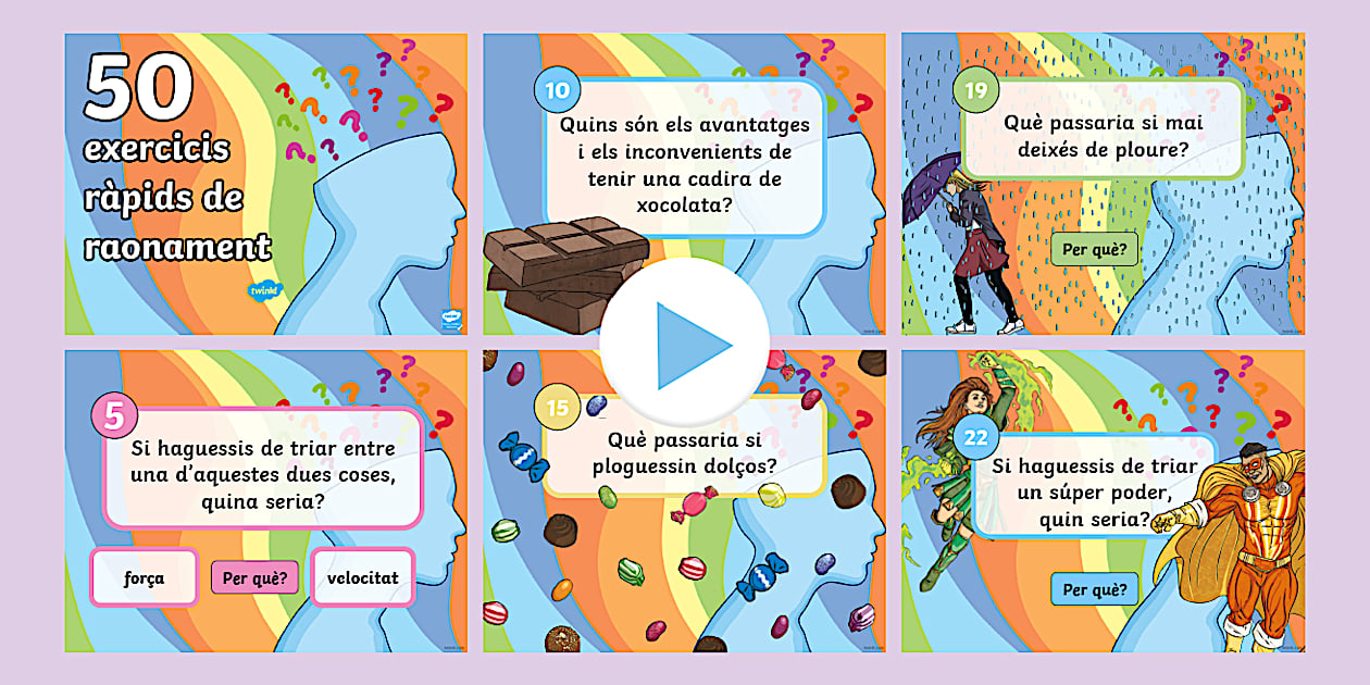 Joc interactiu: 50 exercicis ràpids de raonament - Català