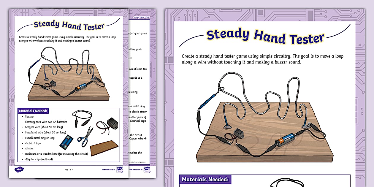 Steady Hand Tester - Primary Education Experiments STEM