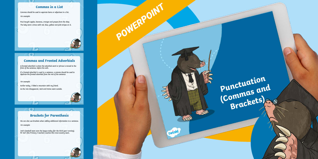 Punctuation (Commas and Brackets) PowerPoint