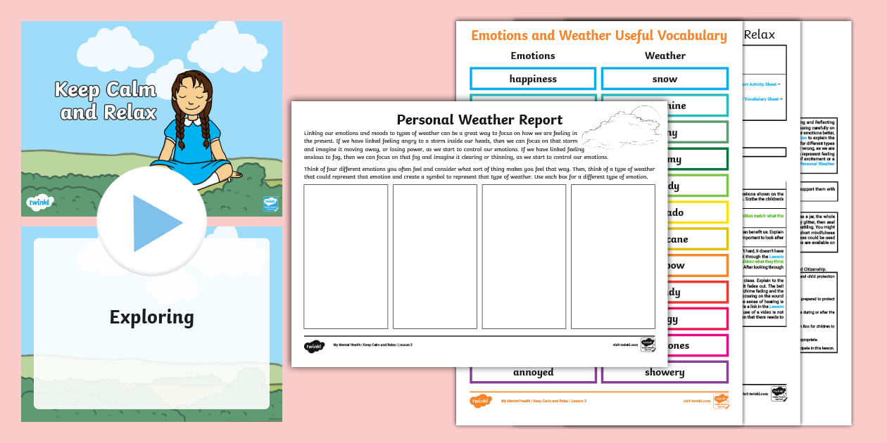 Keep Calm and Relax (Lesson 3) (teacher made) - Twinkl
