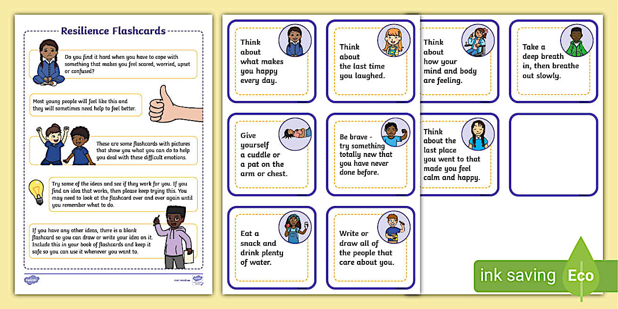 Resilience Flashcards - UAE (teacher made) - Twinkl