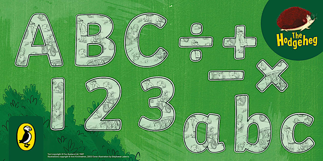 FREE! - The Hodgeheg: Display Lettering - Twinkl