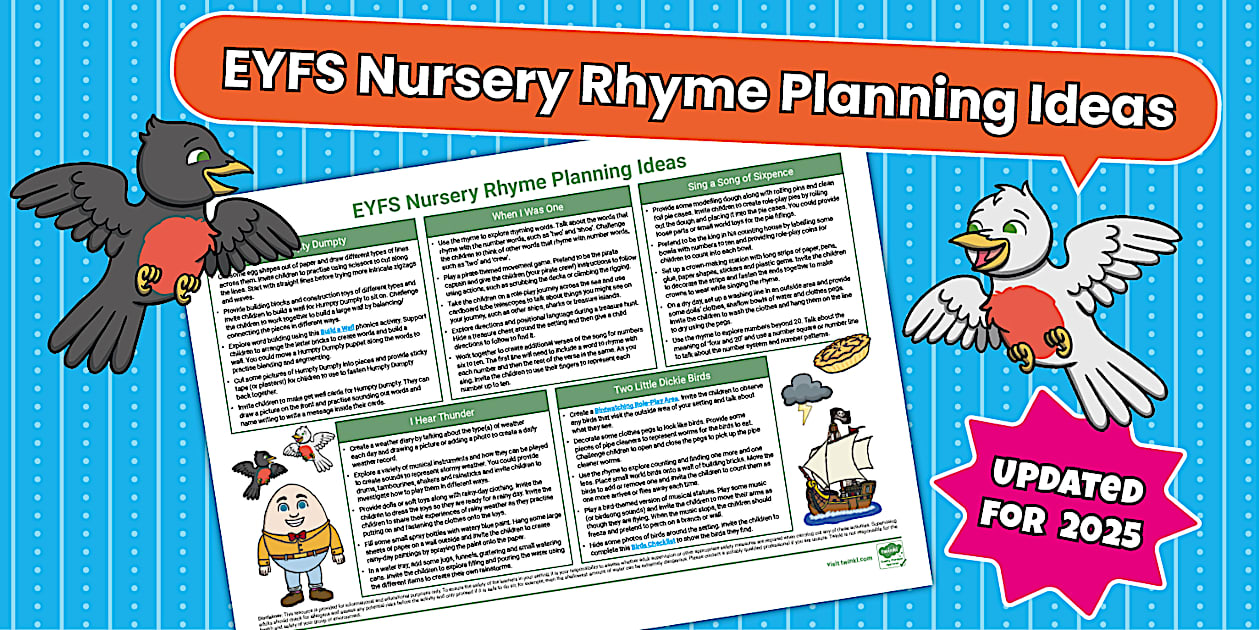 Nursery Rhyme Week Planning EYFS | Twinkl | Nursery Rhymes