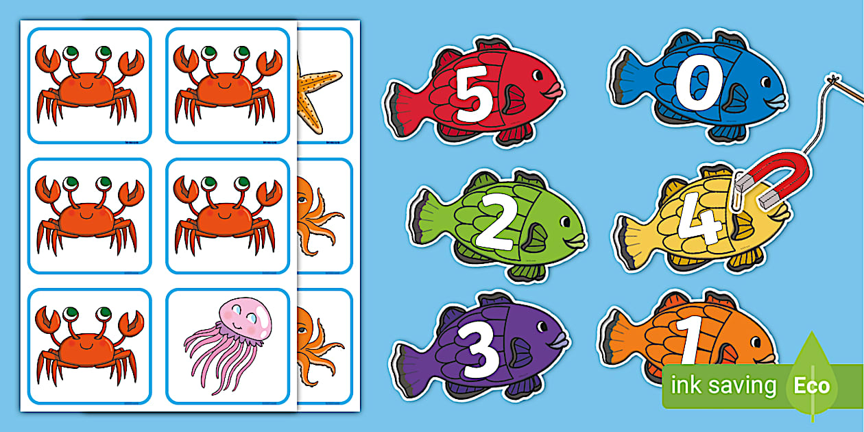 Magnetic Fishing Maths Game | Counting to 5 | Twinkl | EYFS