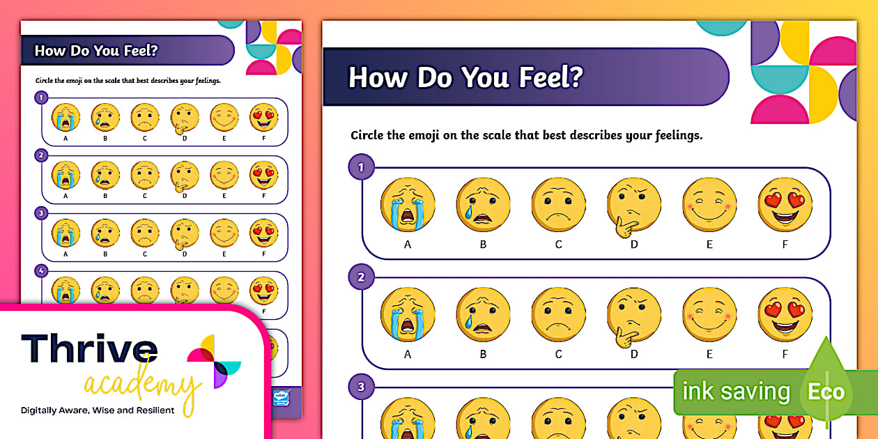 FREE! - 😊 How Do You Feel Emoji Activity Sheet - Twinkl