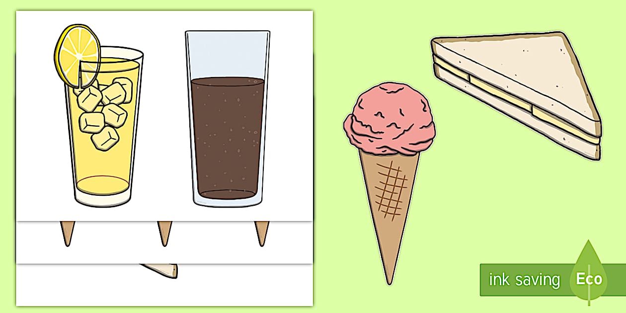 Spanish Cafe Food Cut Outs (teacher made) - Twinkl