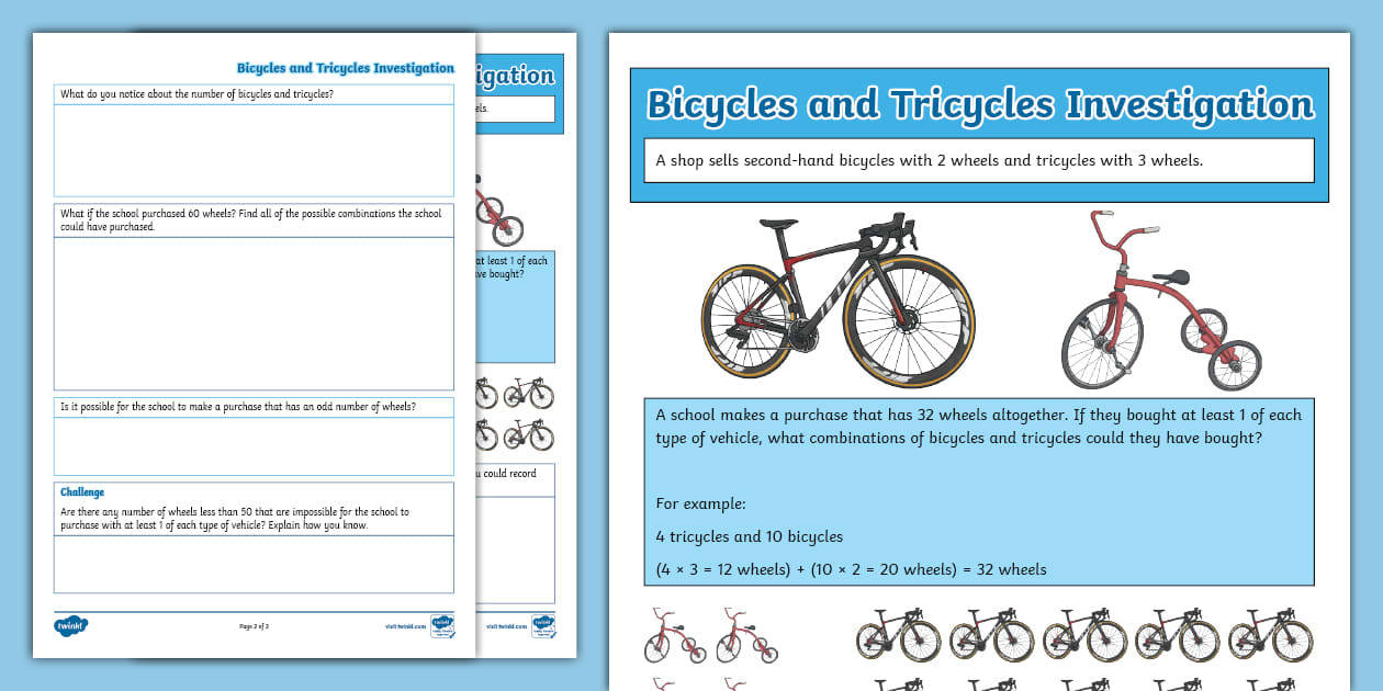 👉 KS2 Wheels Maths Investigation (teacher made) - Twinkl