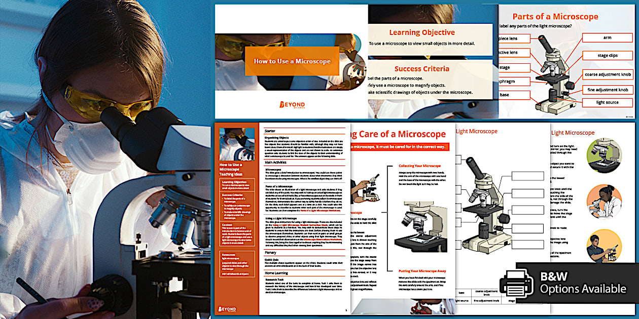 How to Use a Microscope Lesson Pack | KS3 Science | Beyond