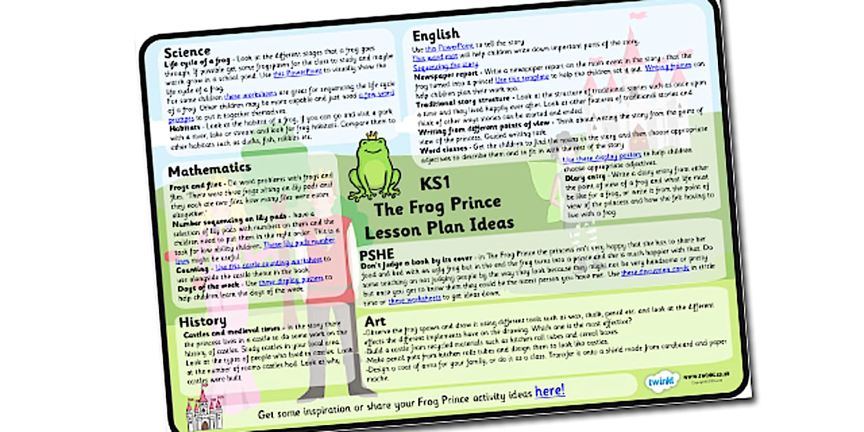 The Frog Prince Lesson Plan Ideas KS1 - Twinkl