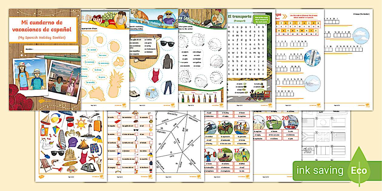 👉 Summer Fun in the Holidays: KS2 Spanish Activity Pack