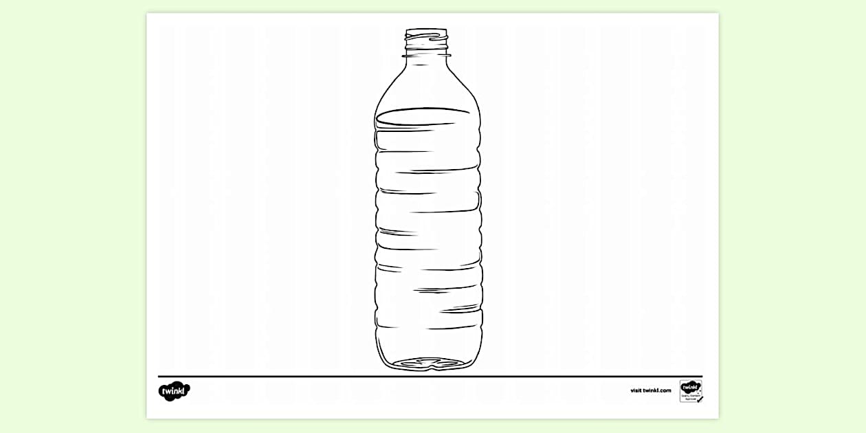 Mineral Water Colouring Sheet | Colouring Sheets - Twinkl