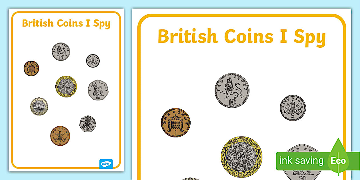 British Coins I Spy (Teacher-Made) - Twinkl