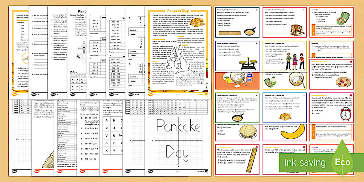 Pancake Day Activities | KS2 Resource Pack (teacher made)