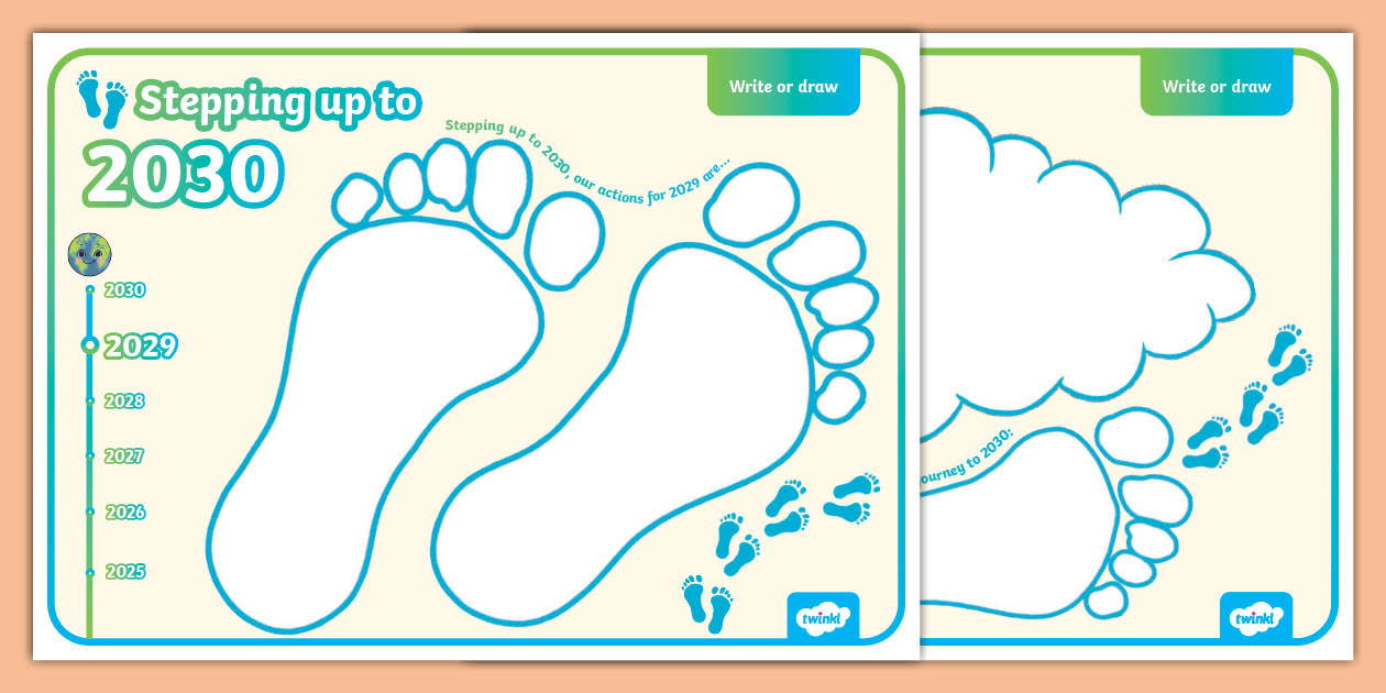 Stepping up to 2030 Timeline 2029 (teacher made) - Twinkl