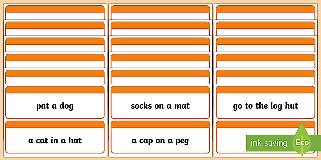 Editable Phase 2 Caption Cards (teacher made) - Twinkl