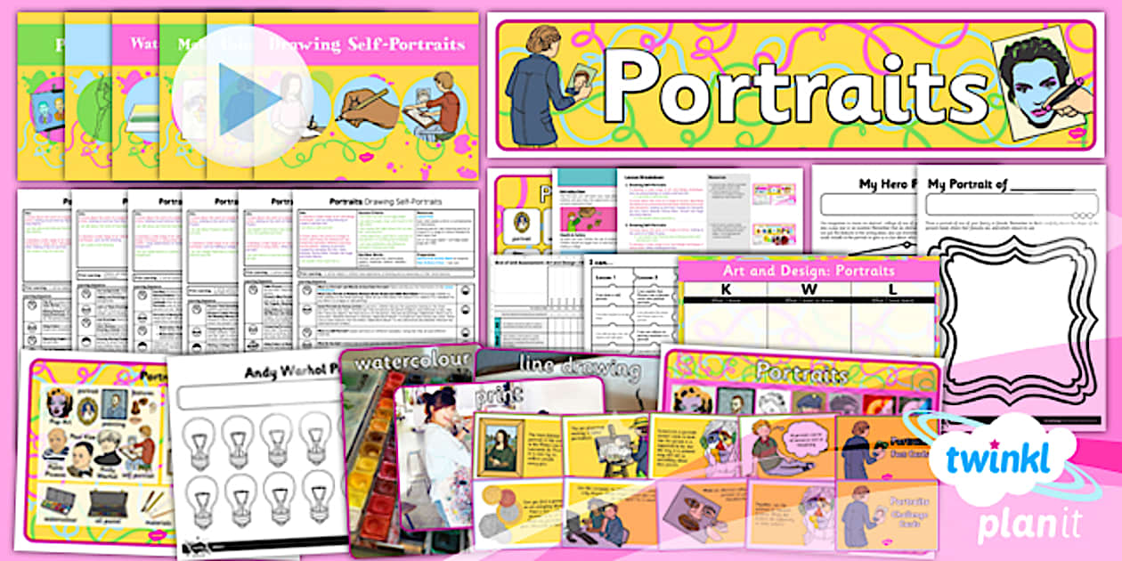 Portrait Lessons And Resources | A Complete KS1 Art Unit