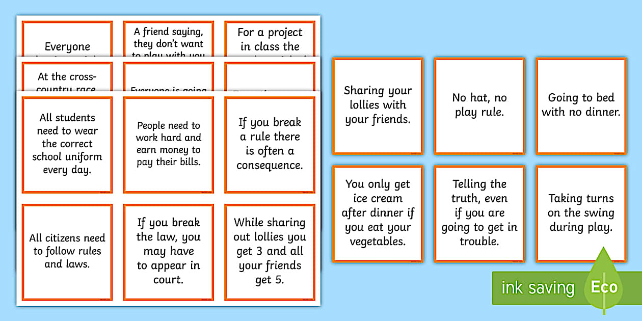 TAS Fair and Unfair Sorting Game (teacher made) - Twinkl