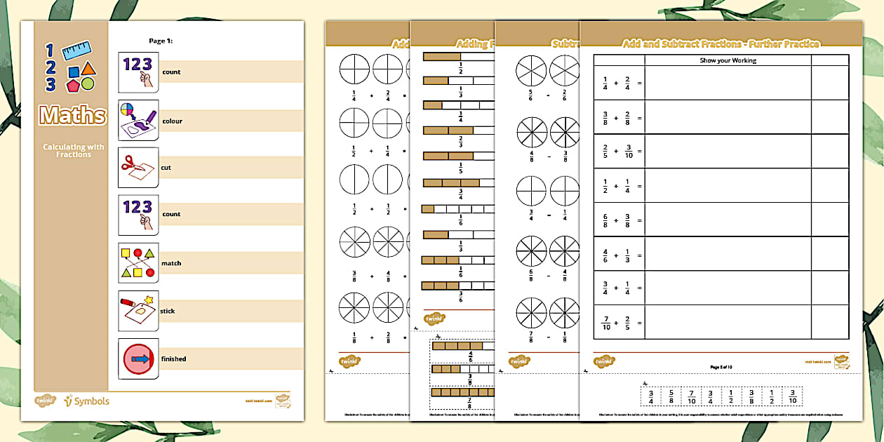 👉 Structured Steps Older Learners Calculating with Fractions