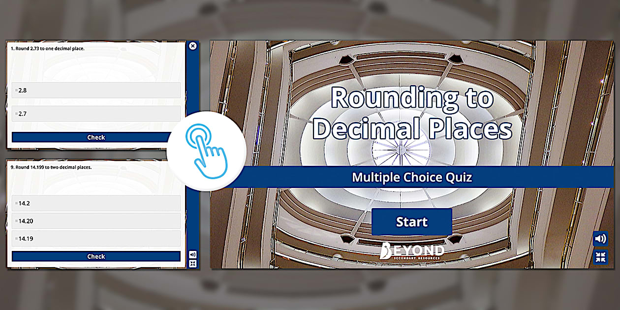 👉 Rounding Multiple Choice Quiz (teacher made) - Twinkl