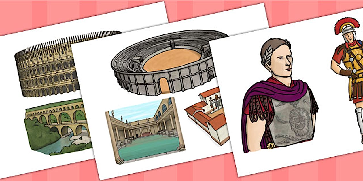 The Romans Picture Cut Outs (teacher made) - Twinkl