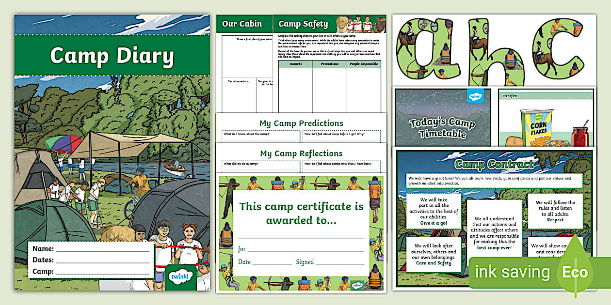 Writing Camp Activities Resource Pack | Learning Materials