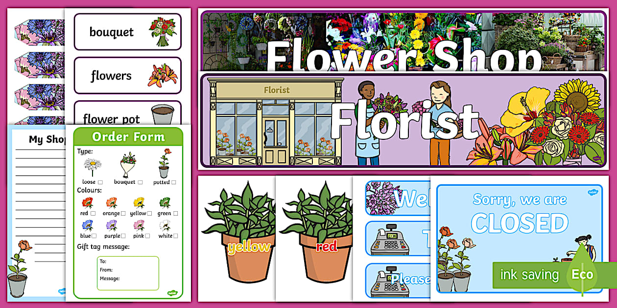 The Florist Aistear Display Pack - Twinkl