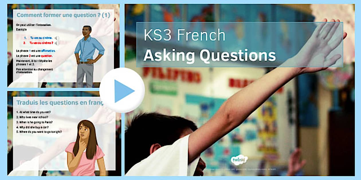 Questions Presentation French (teacher made) - Twinkl