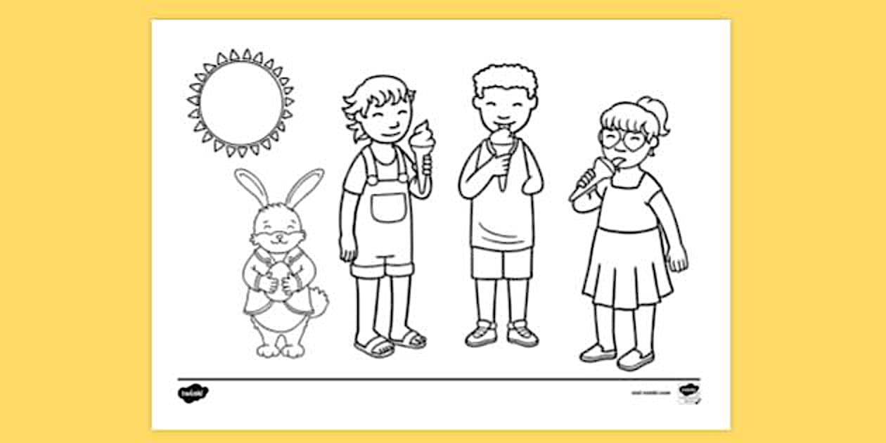 Easter Holiday Colouring | Colouring Page (teacher made)