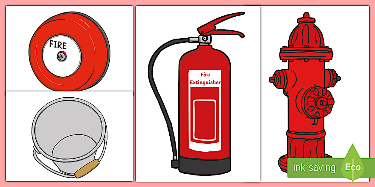 The Fire Station Aistear Large Display Cut-Out Pack - Twinkl