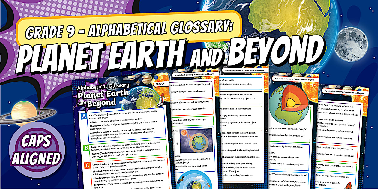 Grade 9 NS - Planet Earth and Beyond - Alphabetical Glossary